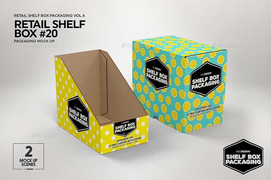 Retail Shelf Box Packaging MockUp No.20, Graphics | GraphicRiver