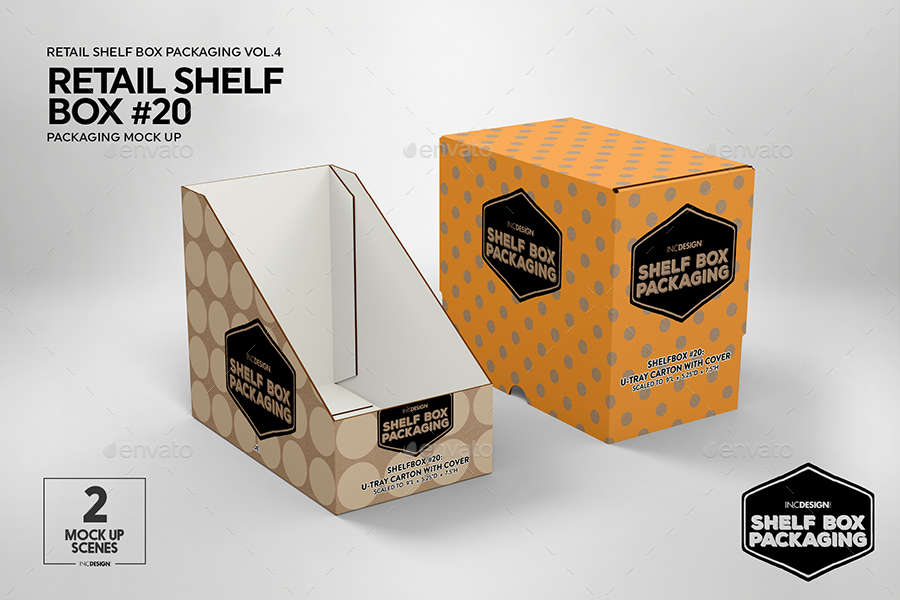 Retail Shelf Box Packaging MockUp No.20, Graphics | GraphicRiver
