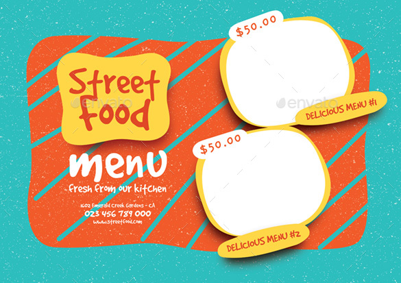Street Food Menu, Print Templates | GraphicRiver