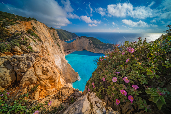 Stunning view of cliffs in Shipwreck Cove Stock Photo by pawopa3336