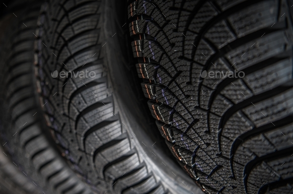 Modern Compact Car Tires Stock Photo by duallogic | PhotoDune