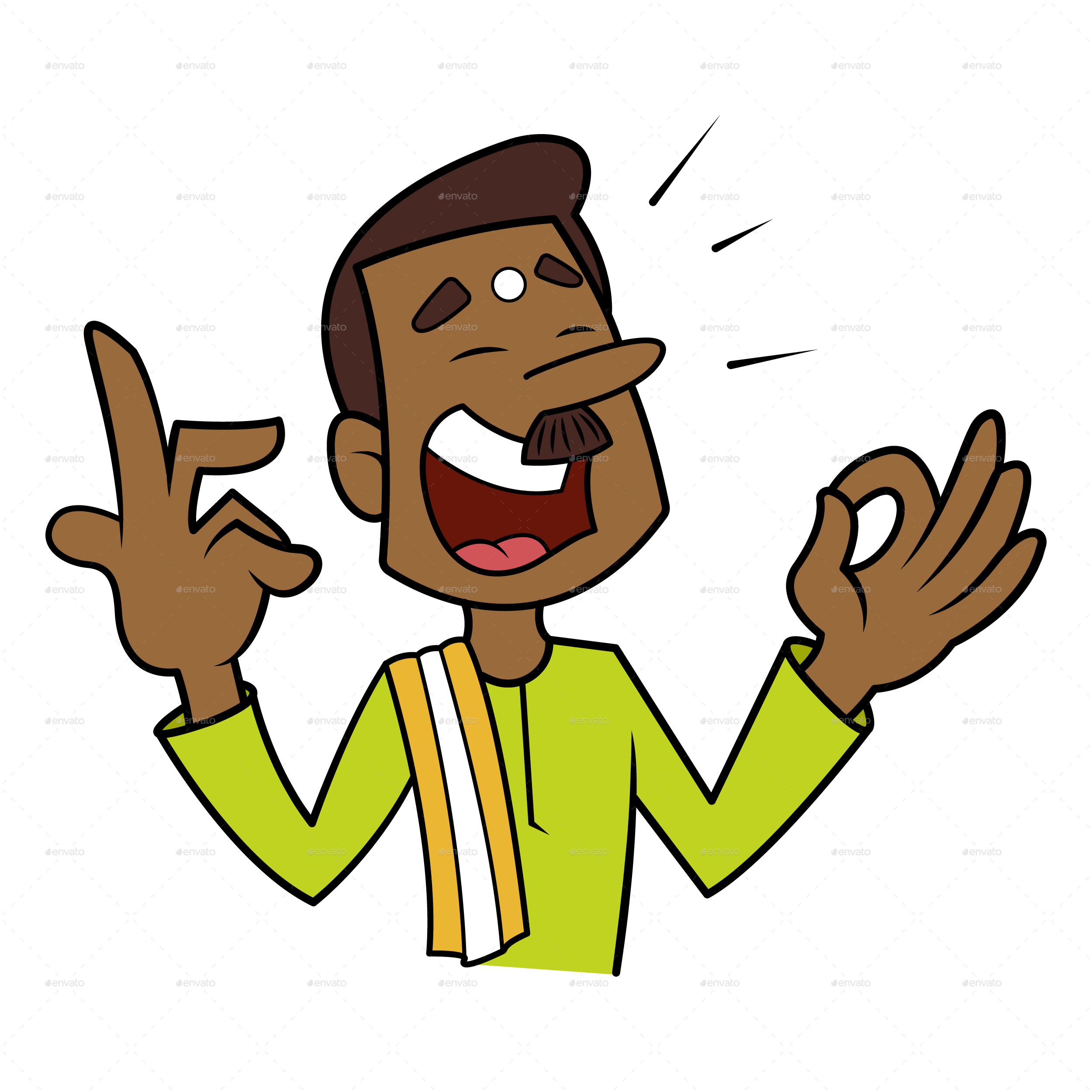 Man Sticker Set, Vectors | GraphicRiver