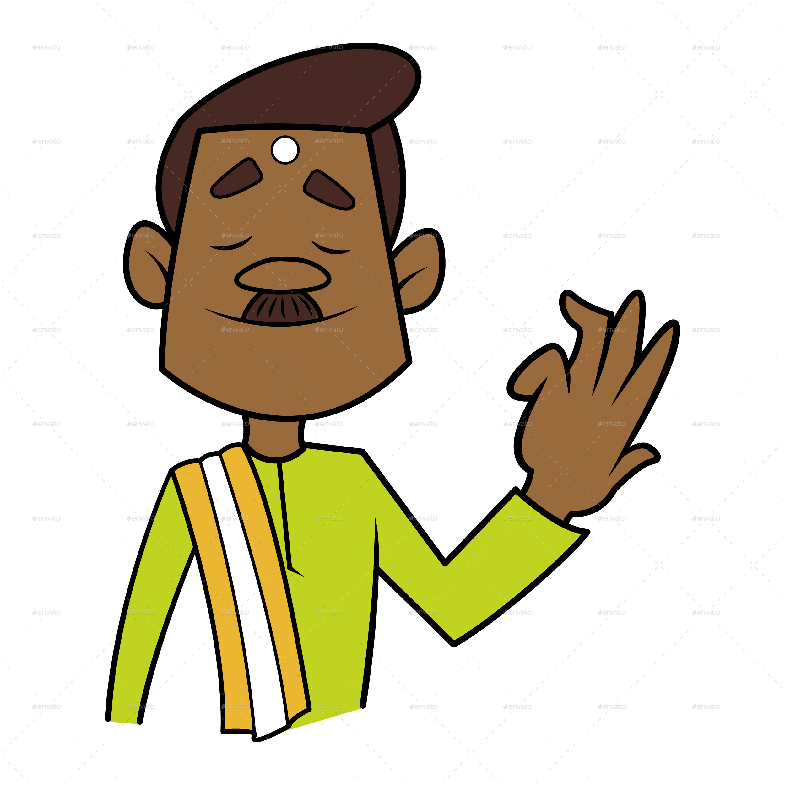 Man Sticker Set, Vectors | GraphicRiver