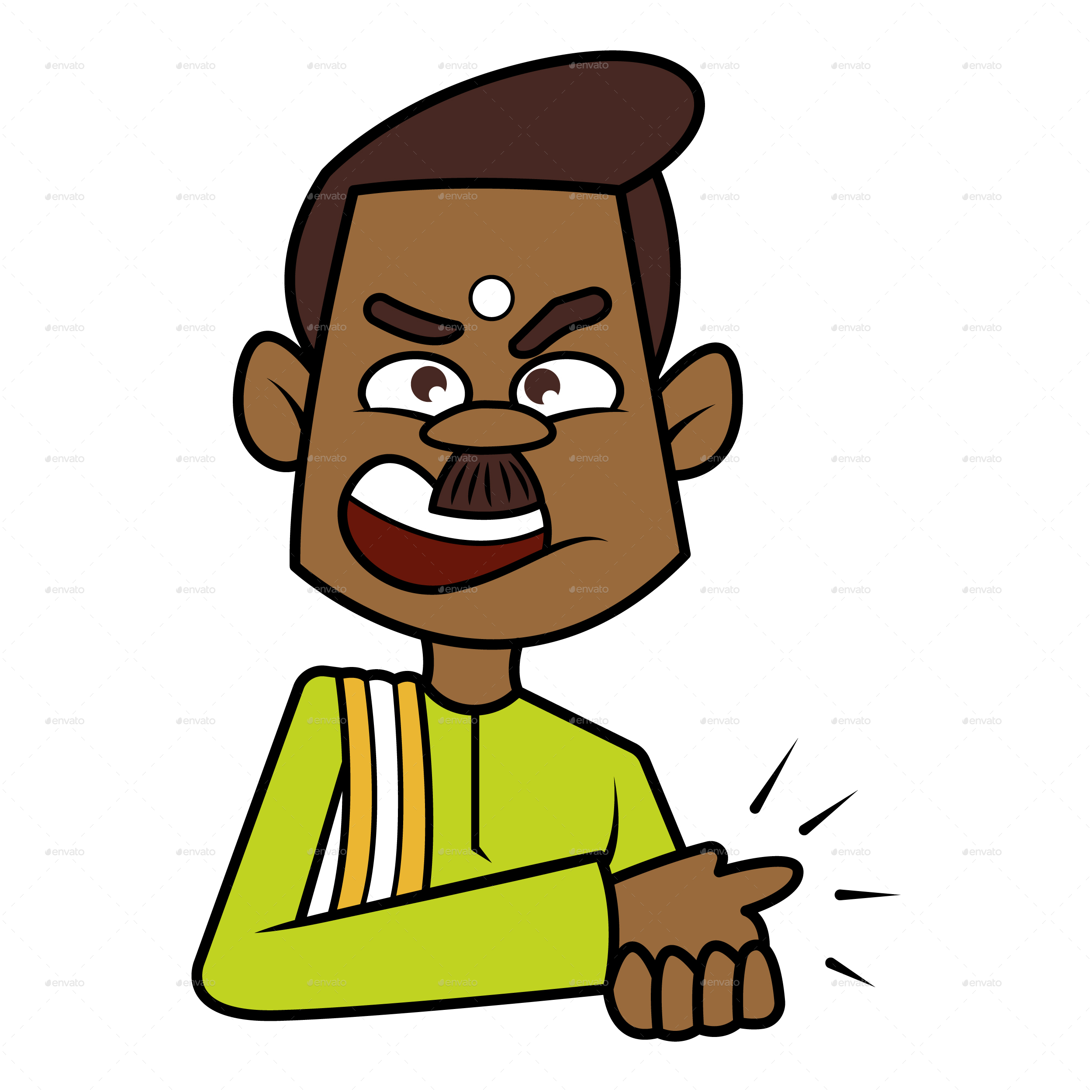 Man Sticker Set, Vectors | GraphicRiver