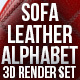Sofa Leather Alphabet, Graphics | GraphicRiver