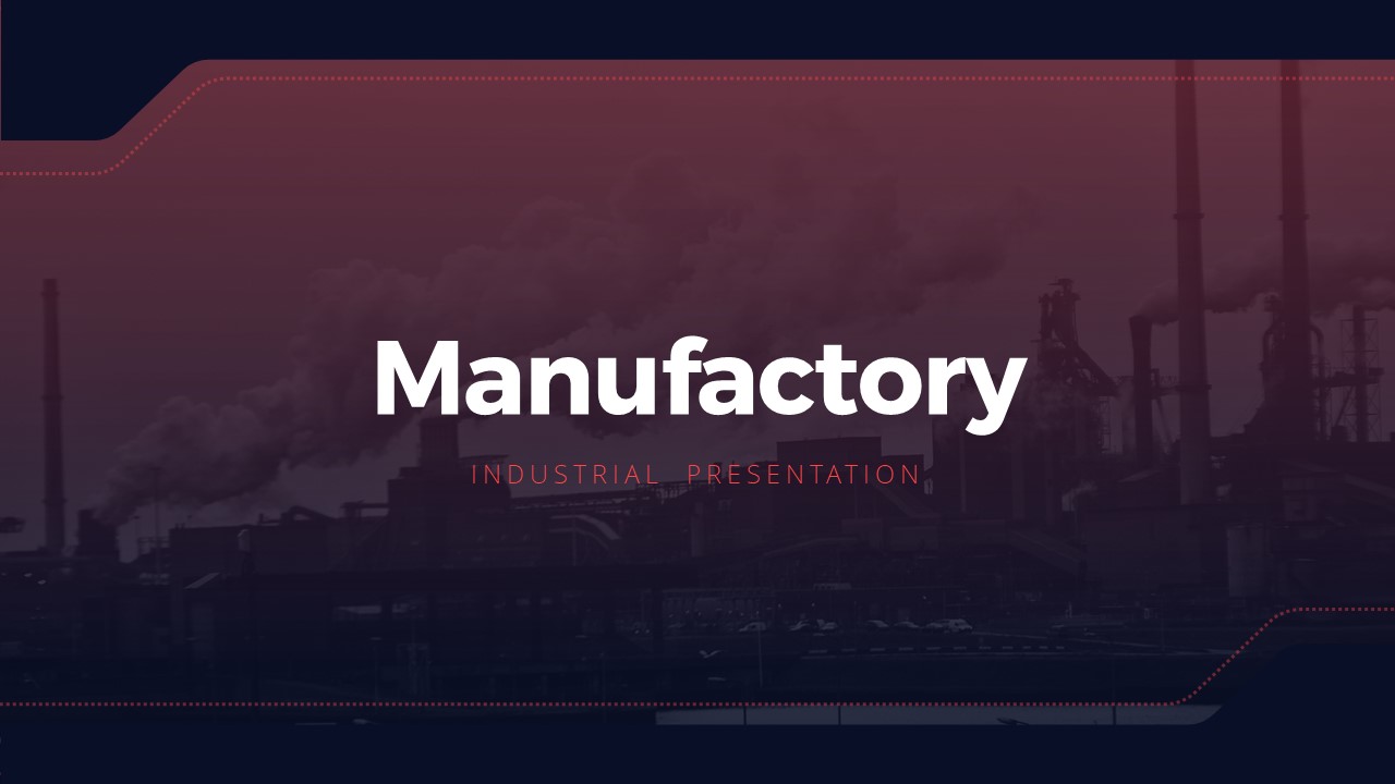 Manufactory Industry PowerPoint Template, Presentation Templates ...