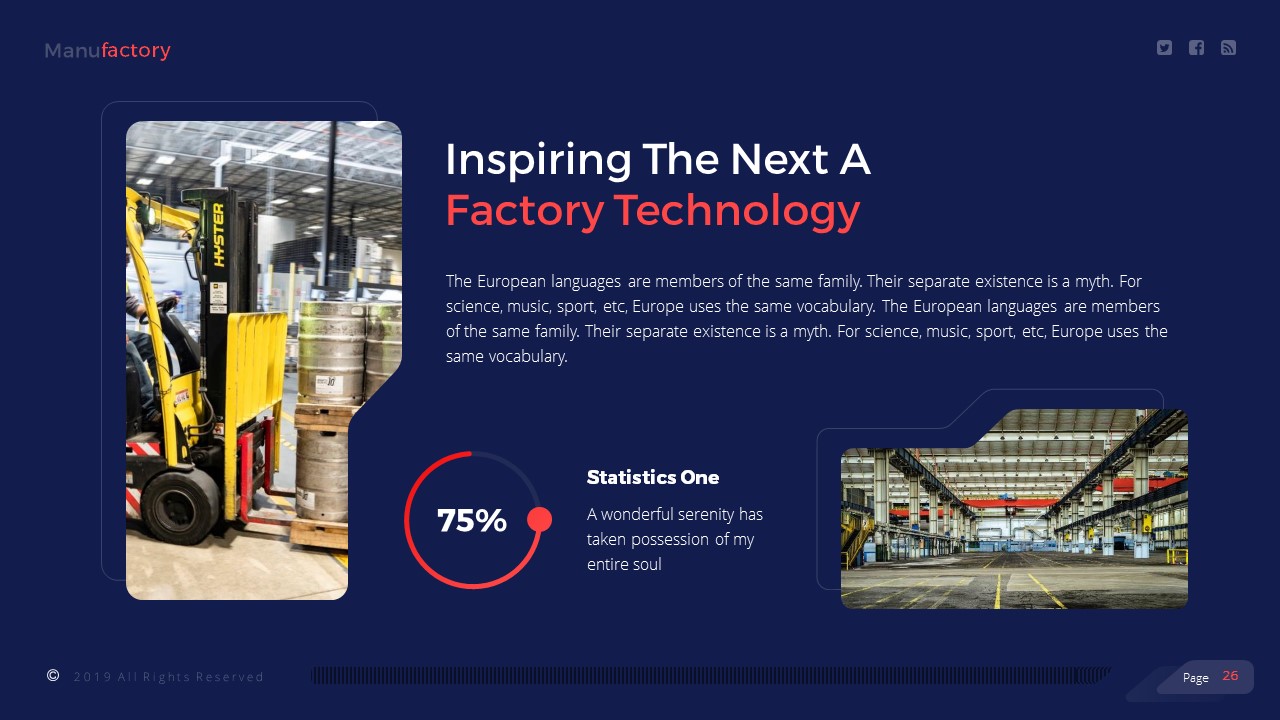 Manufactory Industry PowerPoint Template, Presentation Templates ...