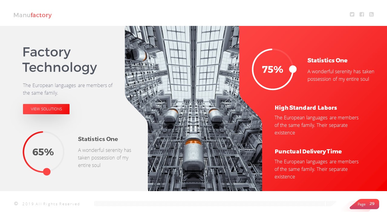 Manufactory Industry PowerPoint Template, Presentation Templates ...