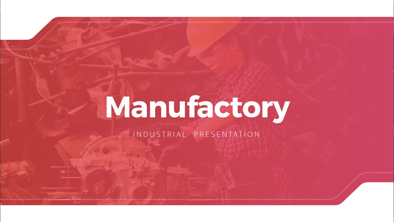 Manufactory Industry PowerPoint Template, Presentation Templates ...