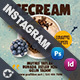 Ice Cream Instagram Templates by grafilker | GraphicRiver