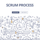 Scrum Process Doodle Concept, Vectors | GraphicRiver