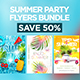 Summer Flyers Bundle, Print Templates | GraphicRiver