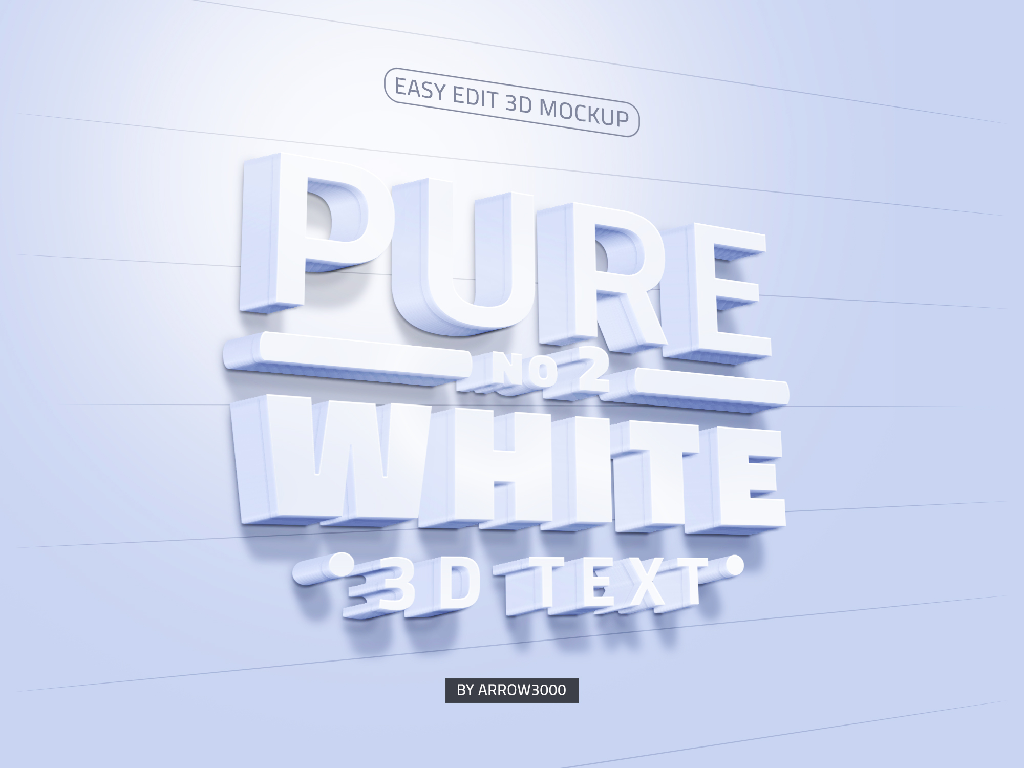 Pure White 3D Text/ Logo Mock up, Add-ons | GraphicRiver