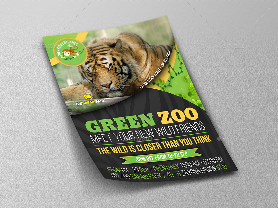 Zoo Safari Flyer Template Vol.2, Print Templates | GraphicRiver