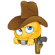 Smiling Cowboy Emoticon, Vectors | GraphicRiver