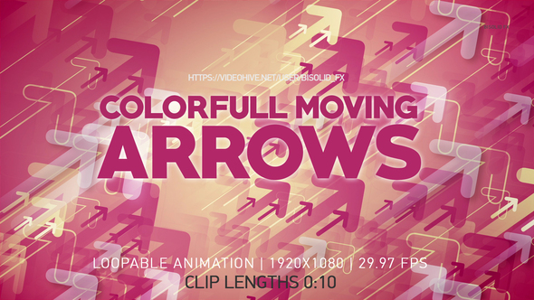 Colorfull Moving Arrows, Motion Graphics | VideoHive