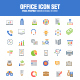 Office Icon Set by JASSONKIZ | GraphicRiver