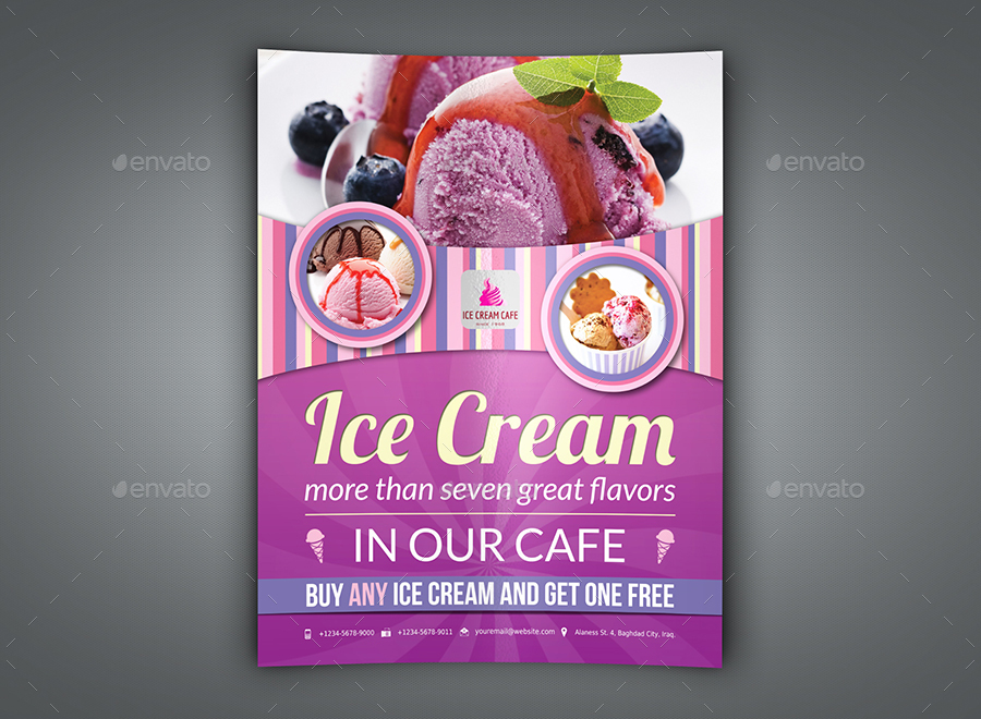 Ice Cream Flyer Bundle Template Vol.1, Print Templates | GraphicRiver