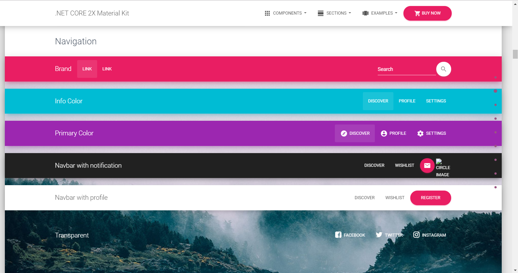 Material Kit UI With Bootstrap 4 With Clean Architecture .NET Core 2x ...