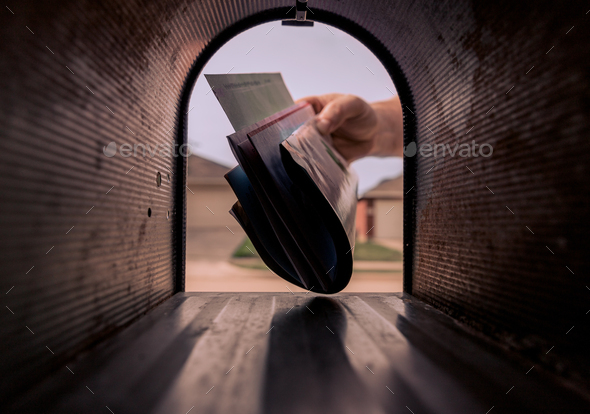 Delivery From Inside a Mailbox Stock Photo by willmilne | PhotoDune