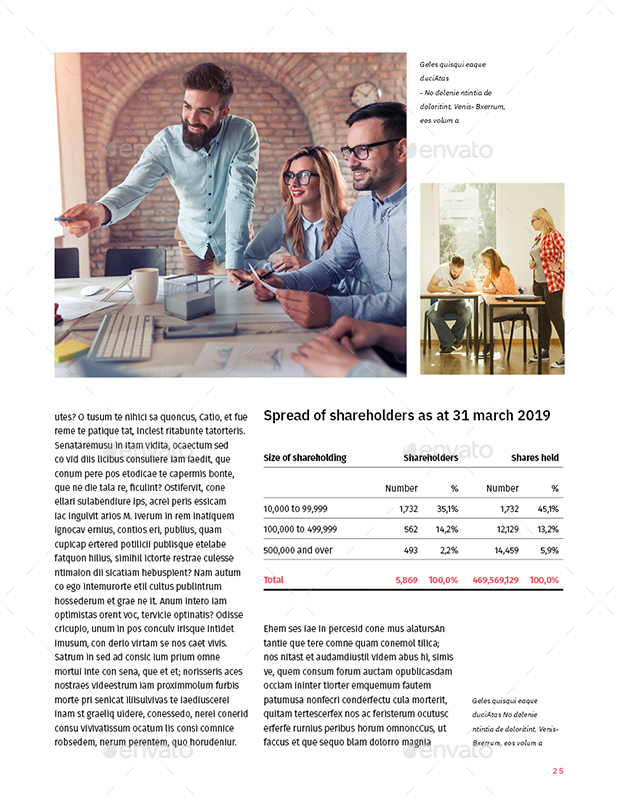 Modern Annual Report 32 Pages, Print Templates | GraphicRiver