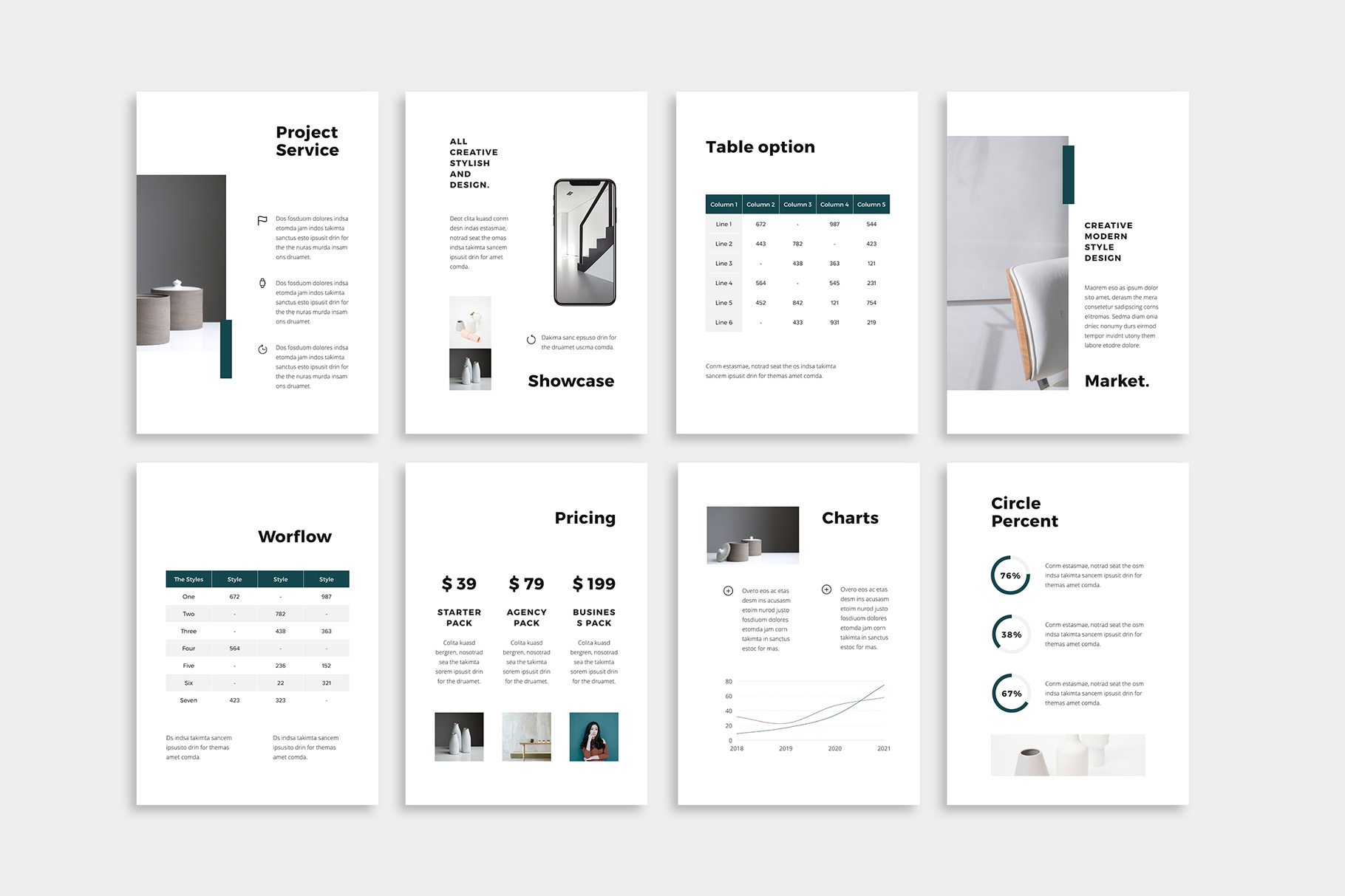 NOYA - Vertical Powerpoint Presentation Template, Presentation Templates