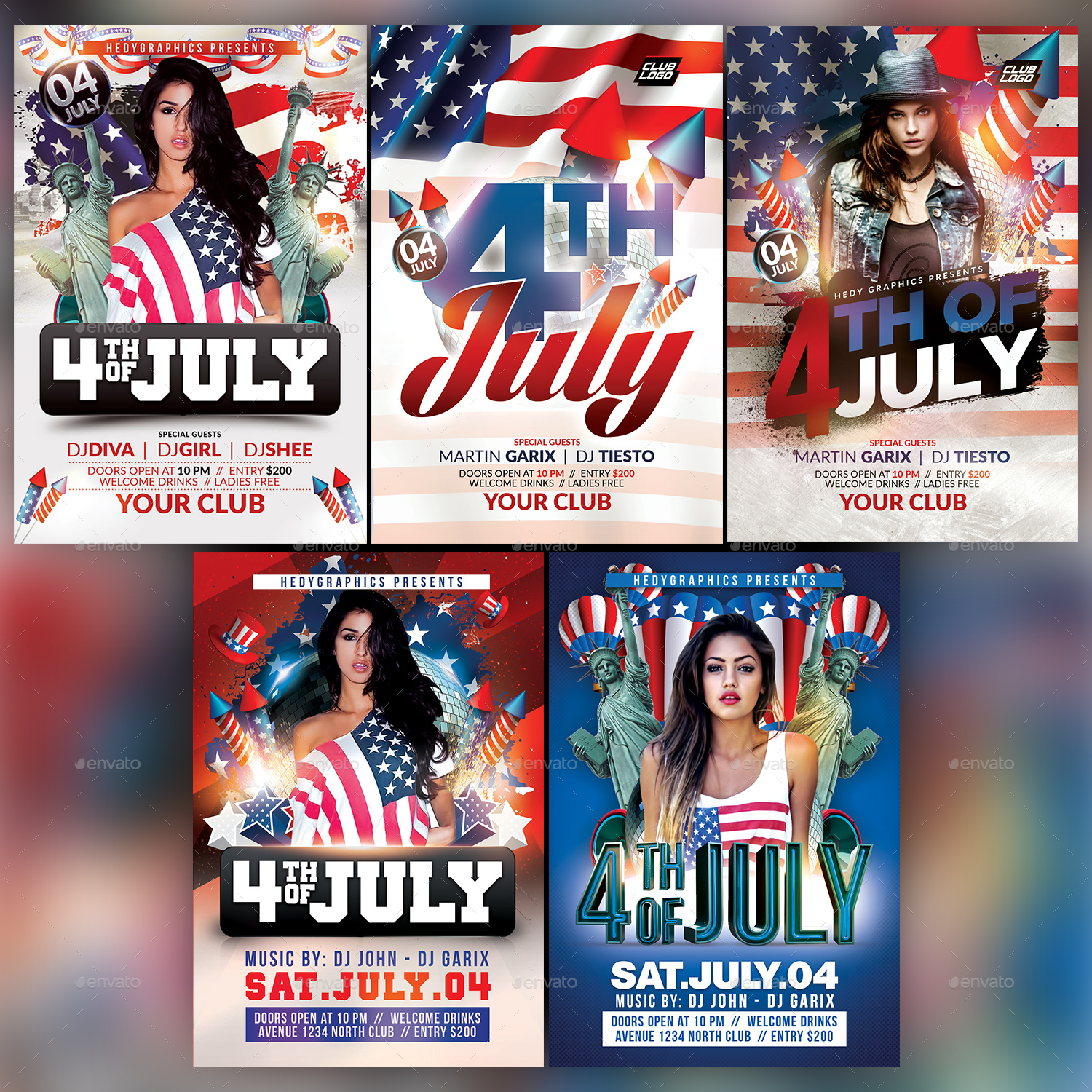 4th of July Bundle, Print Templates | GraphicRiver