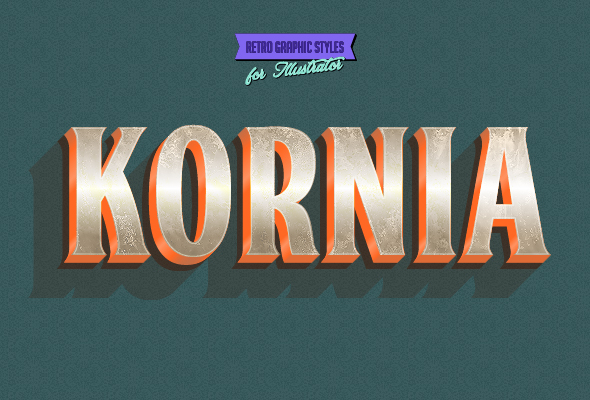 10 Retro Text Styles vol. 07, Add-ons | GraphicRiver