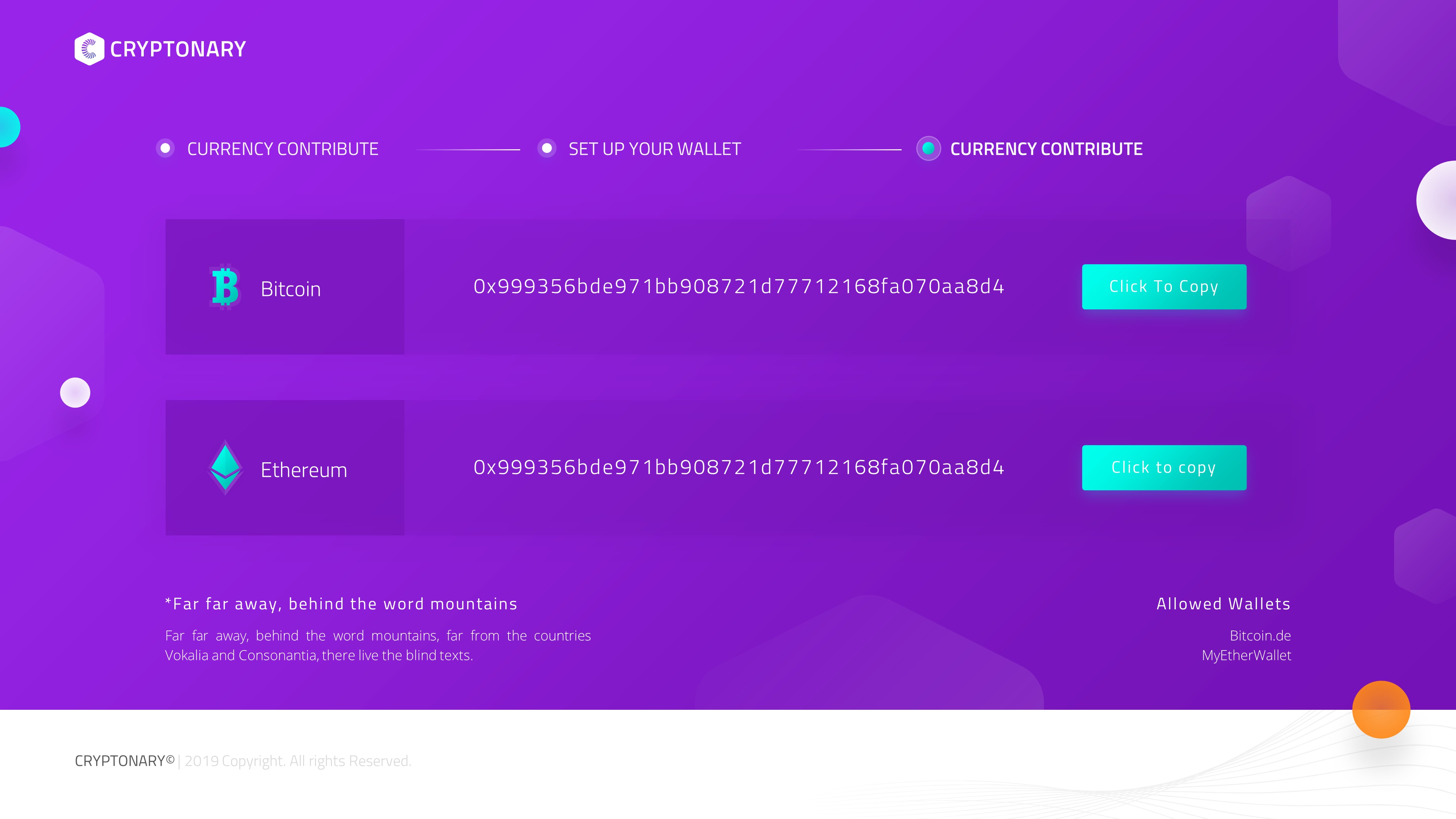 Cryptonary Cryptocurrency PowerPoint Template, Presentation Templates