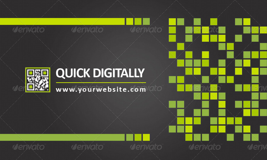Digitally Quick Response Business Cards Designs, Print Templates ...