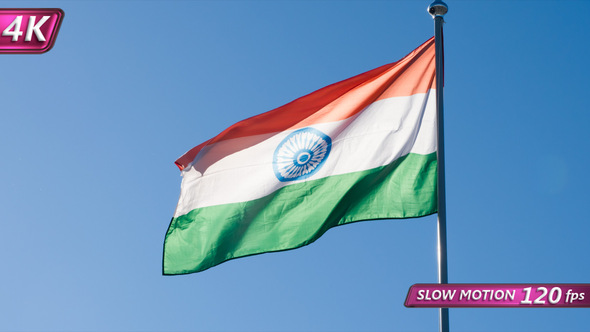 State Flag Of India, Stock Footage | VideoHive