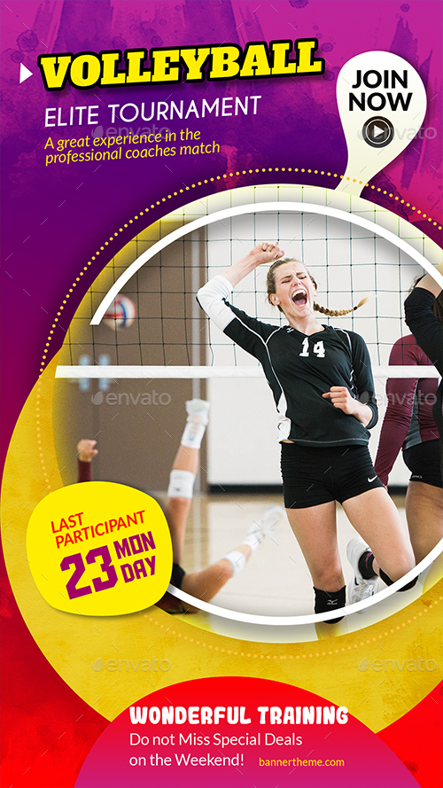 Sport Social Media Post & Stories, Web Elements | GraphicRiver