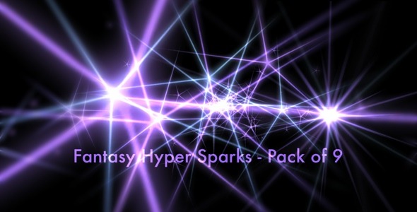 Fantasy Hyper Sparks - Pack of 9, Motion Graphics | VideoHive