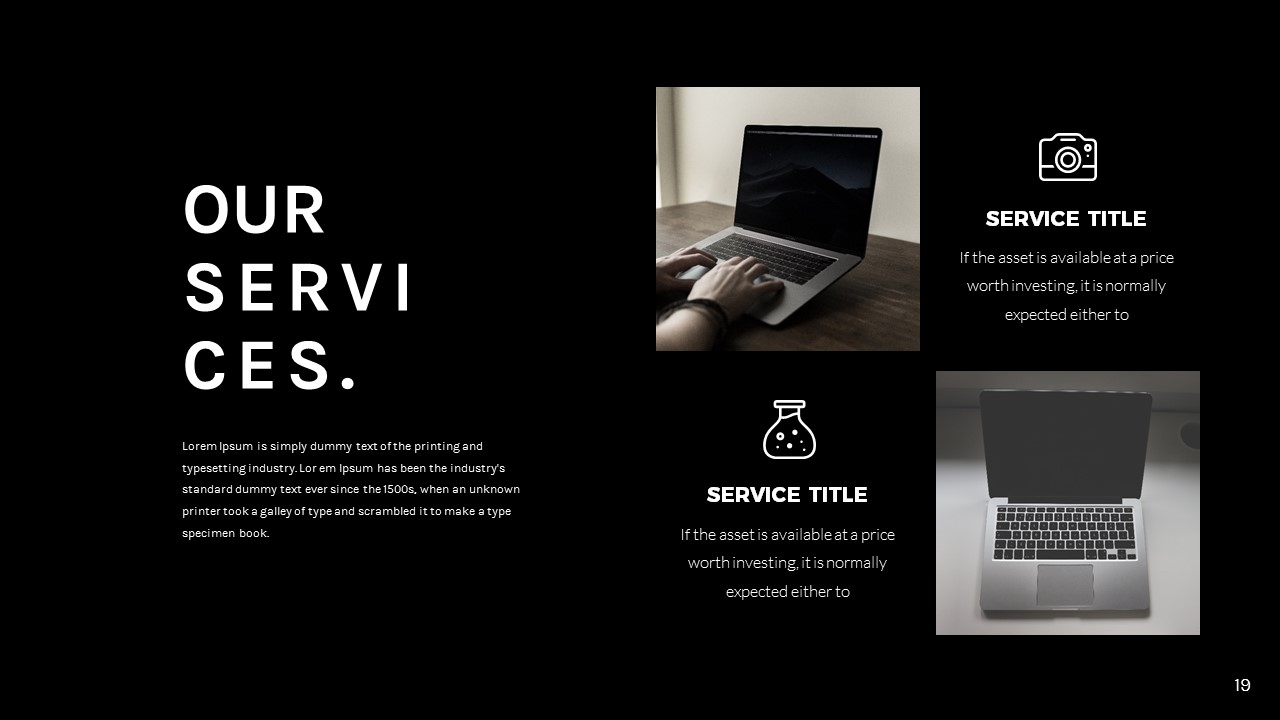 Cust Dark Powerpoint Presentation Template, Presentation Templates