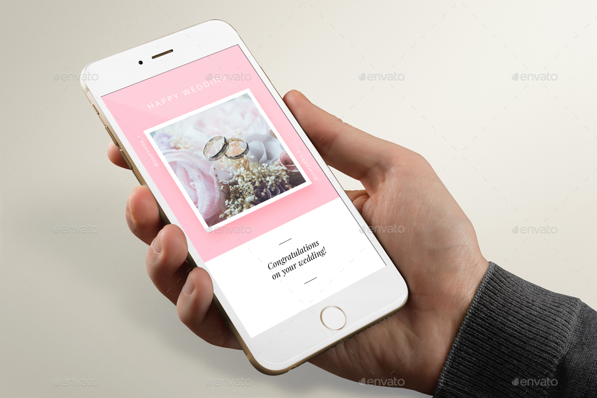 IG Story Wedding Wishes - 10 Templates, Web Elements | GraphicRiver