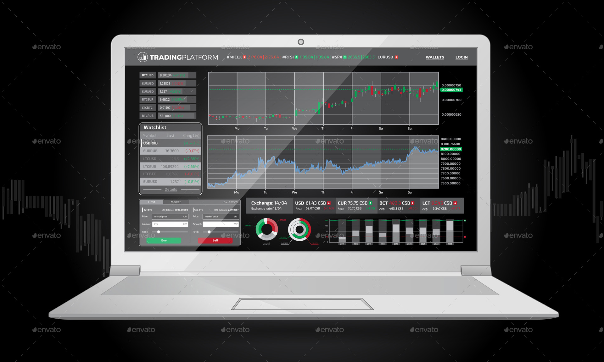 Trading Infographic Elements, Infographics | GraphicRiver
