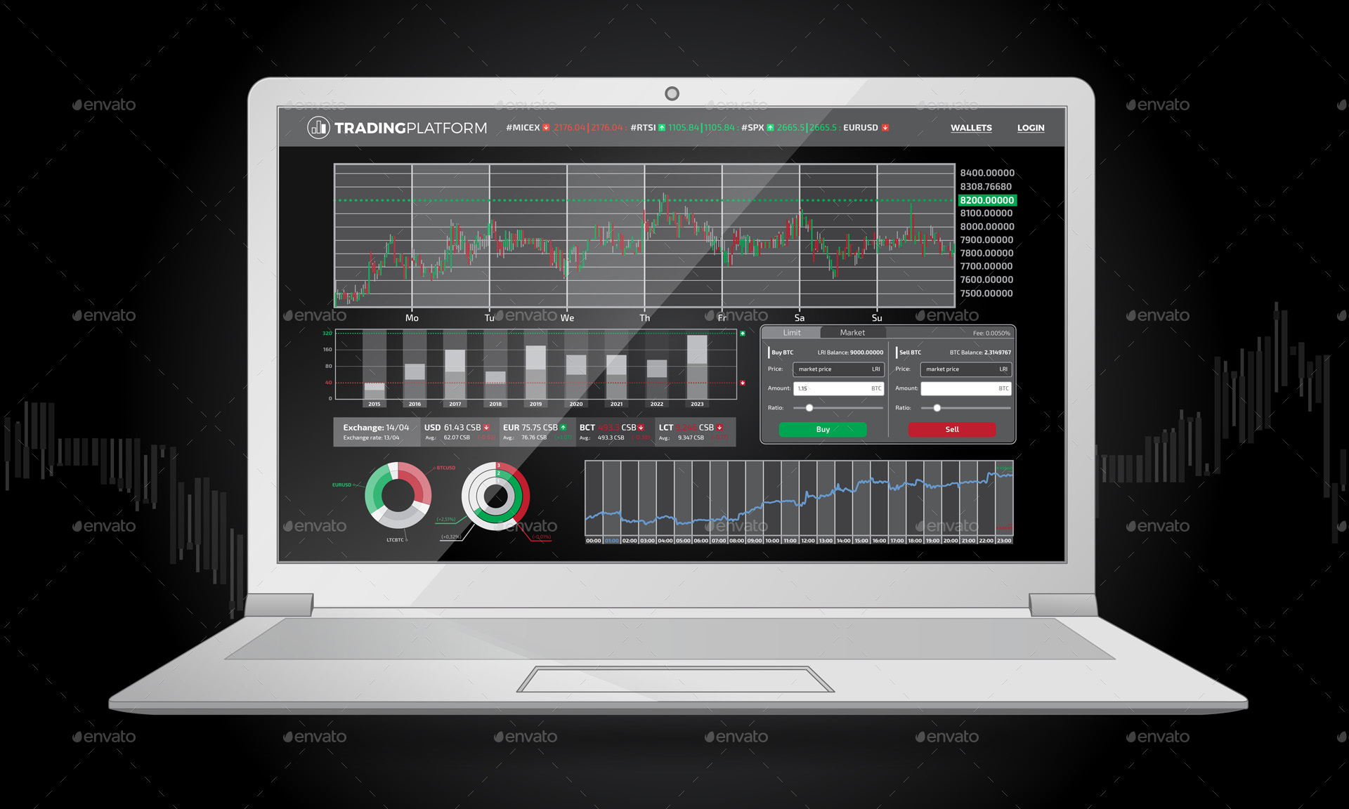 Trading Infographic Elements, Infographics | GraphicRiver