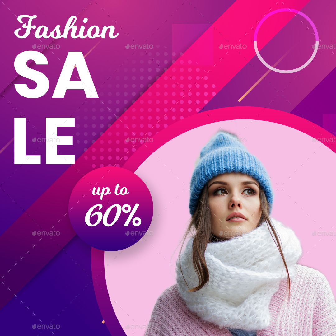 Facebook & Instagram Fashion AD Banners, Web Elements | GraphicRiver