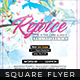 Rejoice - Square Church Flyer, Print Templates | GraphicRiver