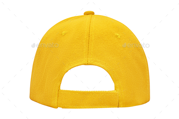 Yellow baseball cap back view isolated Stock Photo by Ha4ipuri | PhotoDune