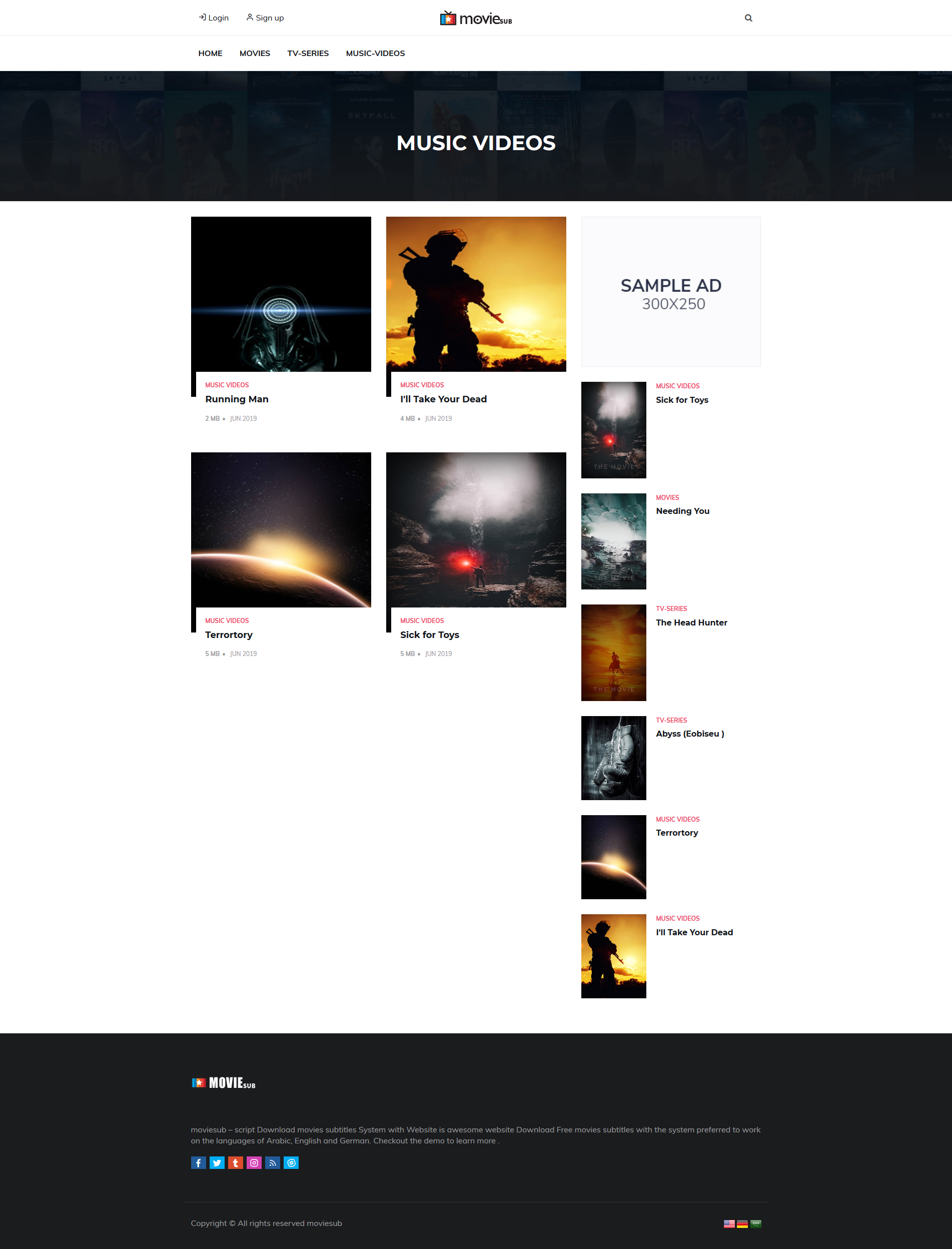 Moviesub – script Download movies translation System with Website by ...