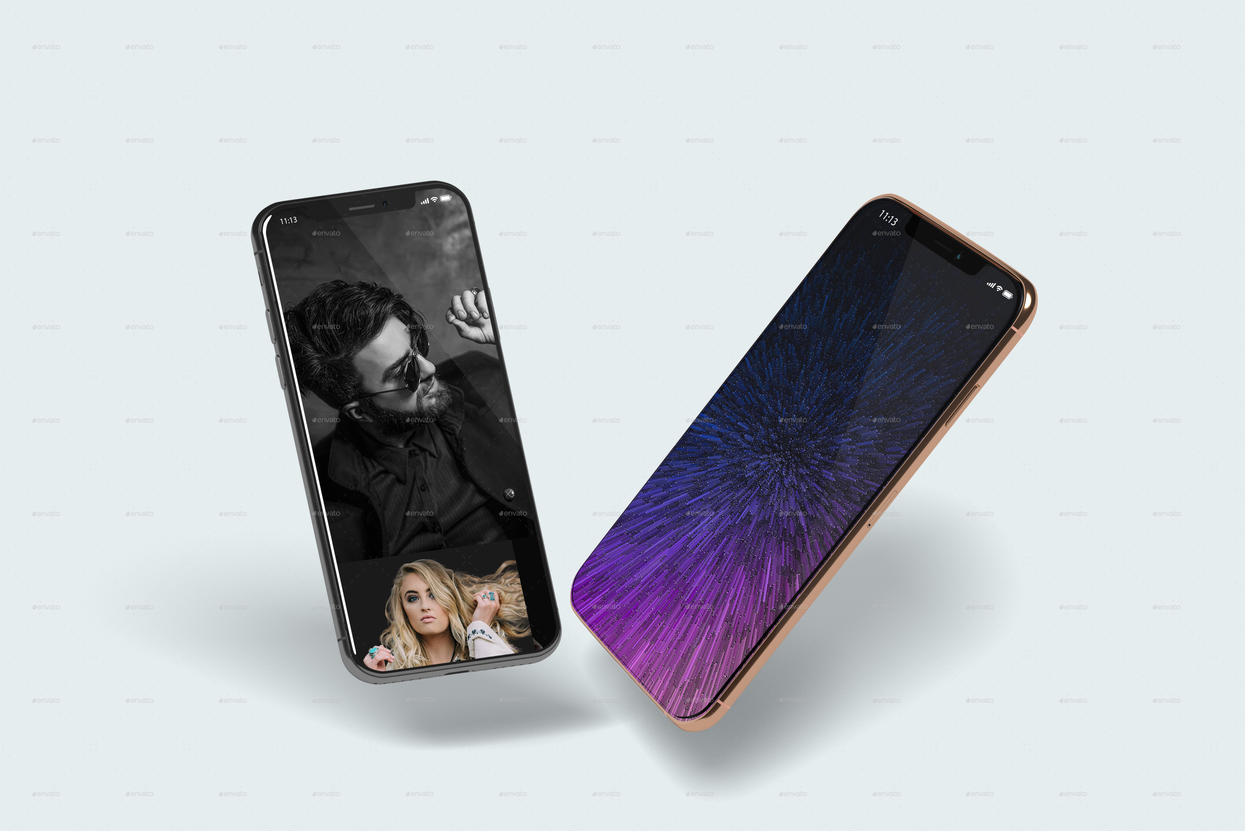 Phone X and Phone Xs Max, Graphics | GraphicRiver