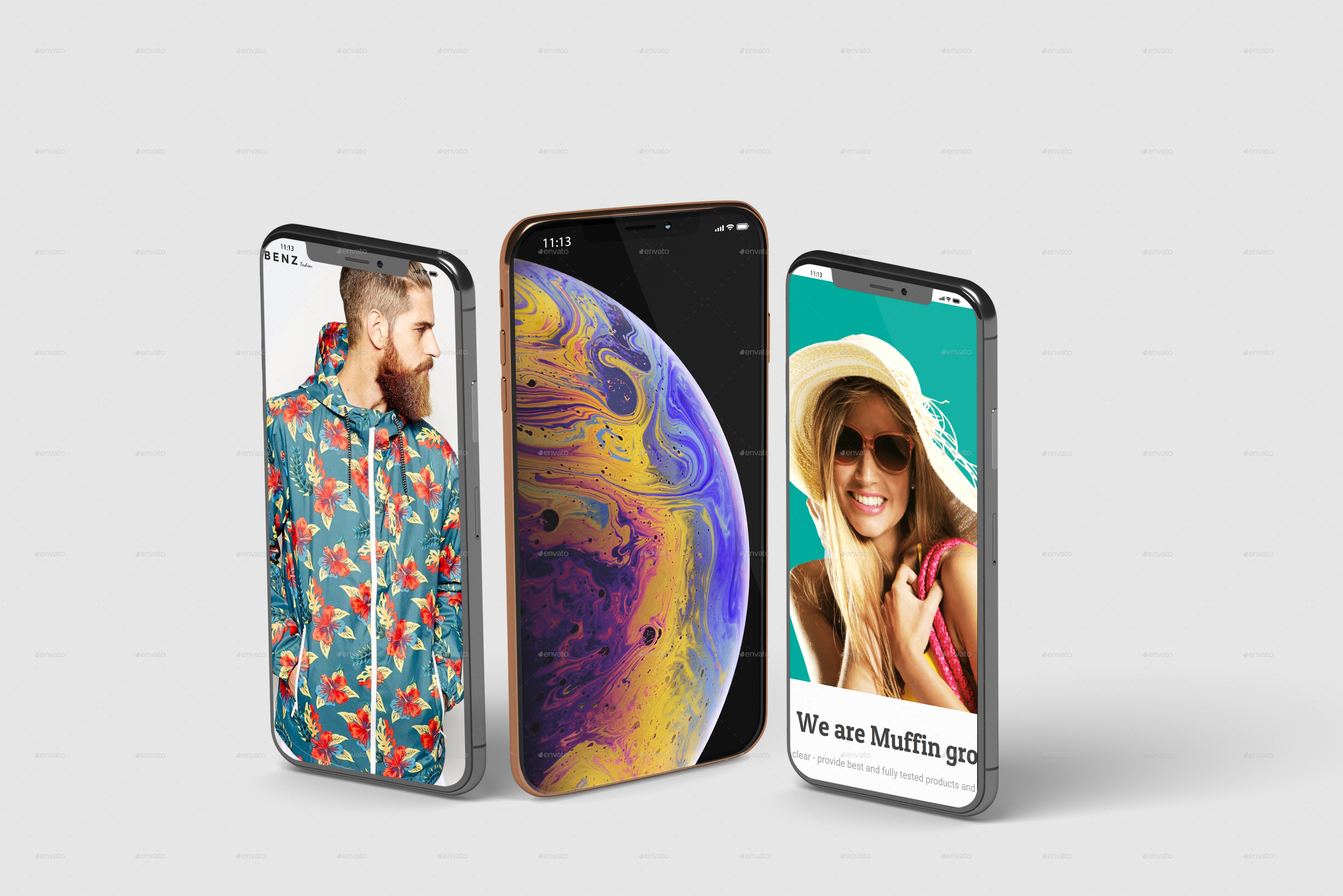 Phone X and Phone Xs Max, Graphics | GraphicRiver