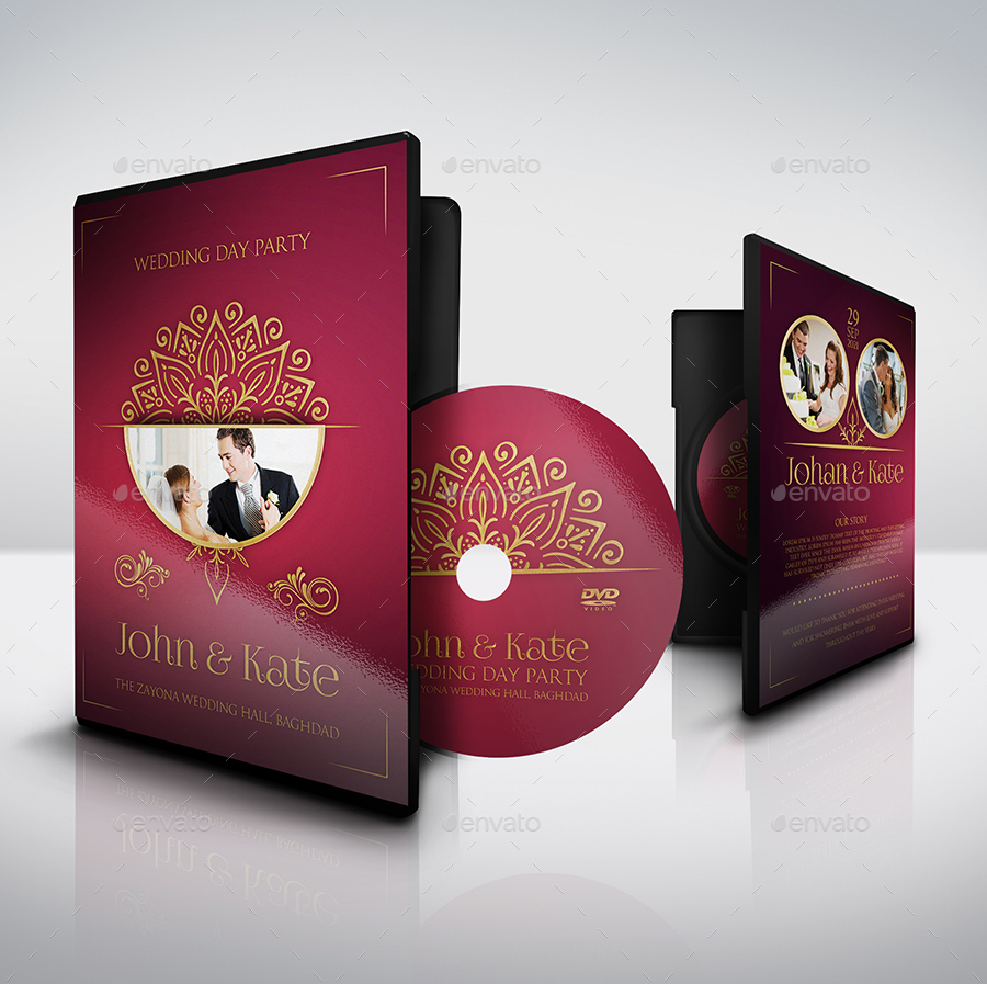 Wedding DVD Cover and Label Template Vol.13, Print Templates | GraphicRiver