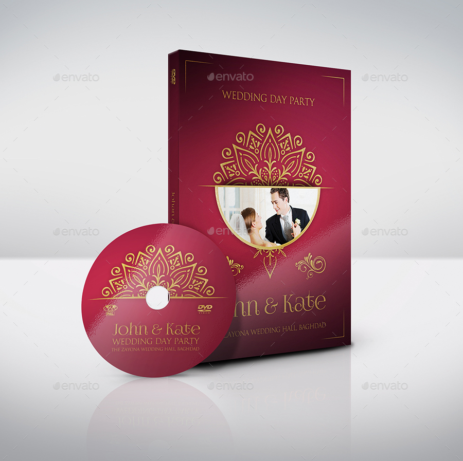 Wedding DVD Cover and Label Template Vol.13, Print Templates | GraphicRiver