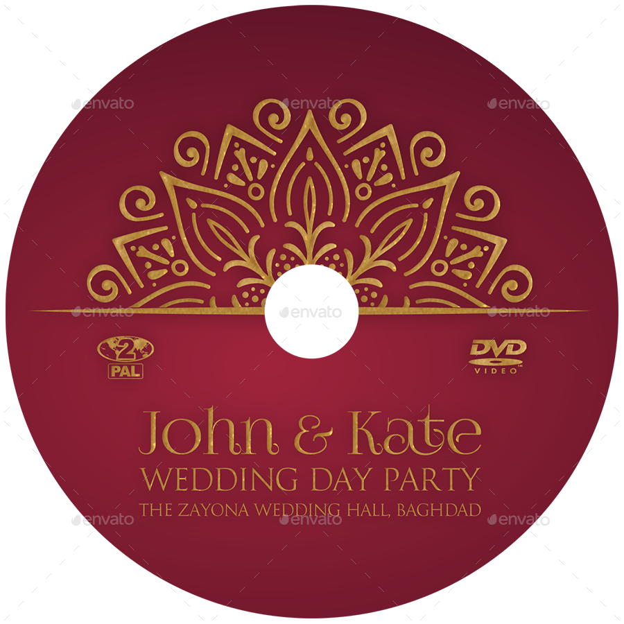 Wedding DVD Cover and Label Template Vol.13, Print Templates | GraphicRiver