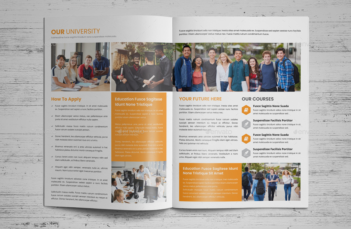 Education Newsletter Template, Print Templates | GraphicRiver