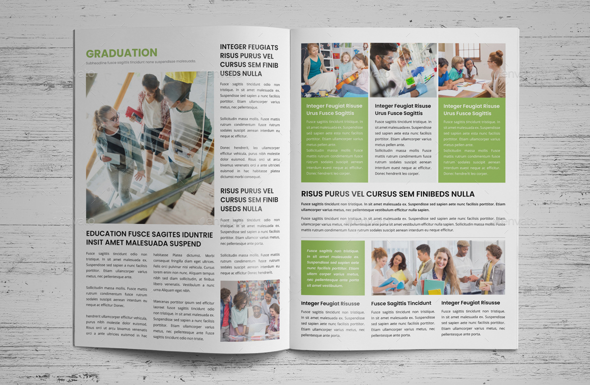 Education Newsletter Template, Print Templates | GraphicRiver