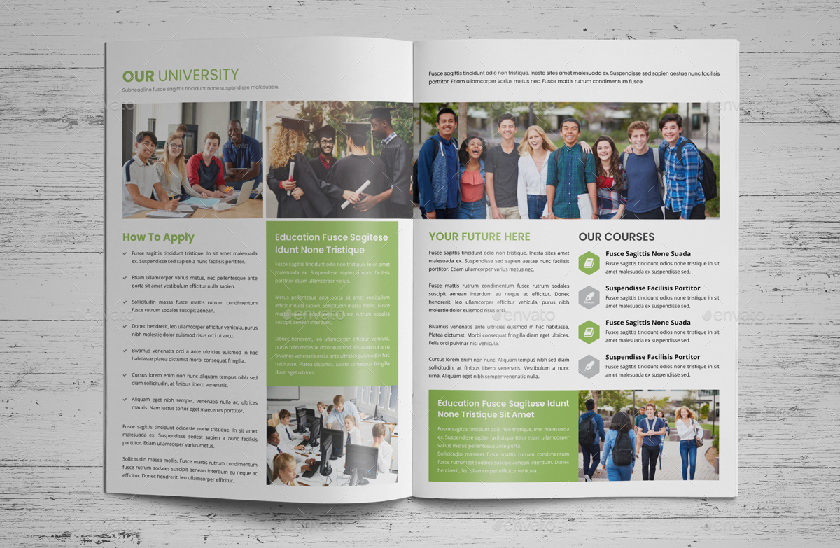 Education Newsletter Template, Print Templates | GraphicRiver