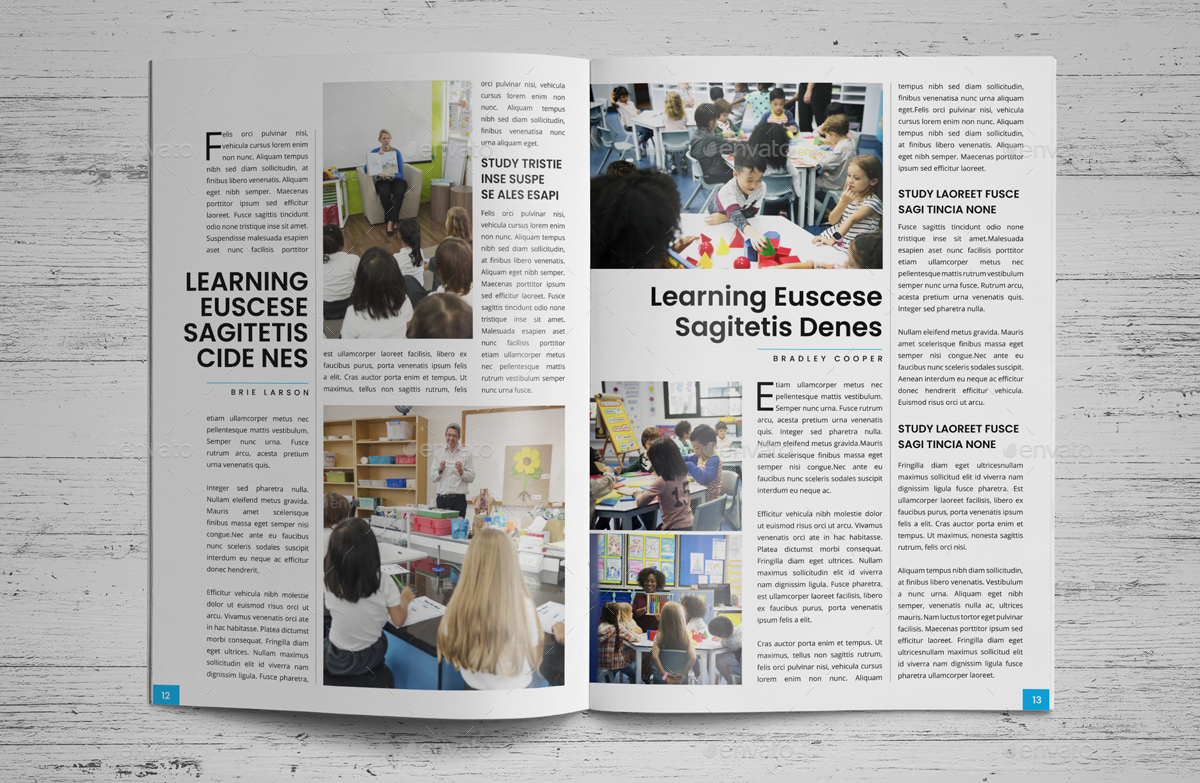 Education Magazine Template, Print Templates | GraphicRiver